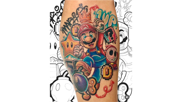 The Meaning and Passion Behind Mario Bros Tattoos – After Inked
