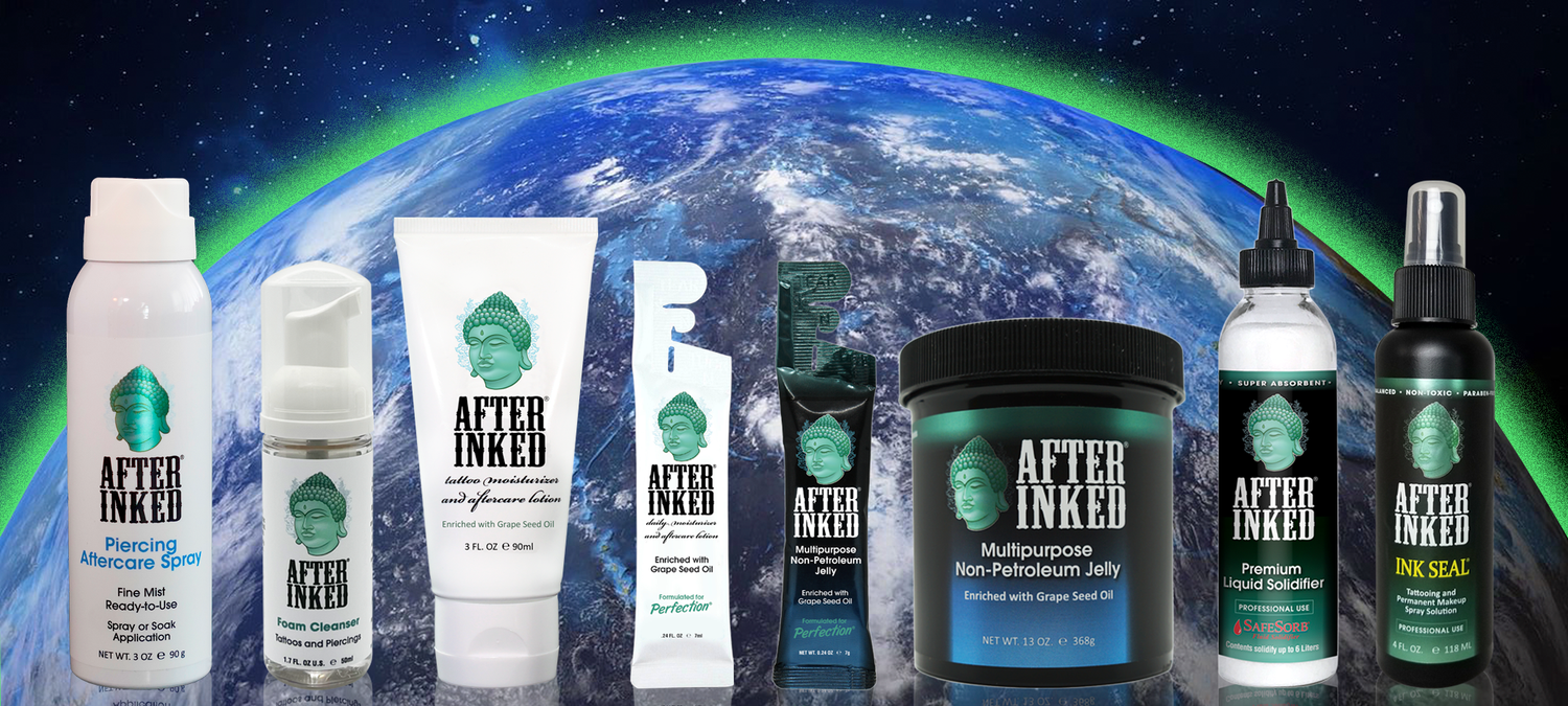 After Inked Tattoo Aftercare, Piercing Aftercare, PMU care