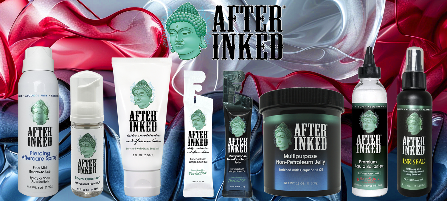 After Inked Tattoo Aftercare, Piercing Aftercare, Permanent Makeup